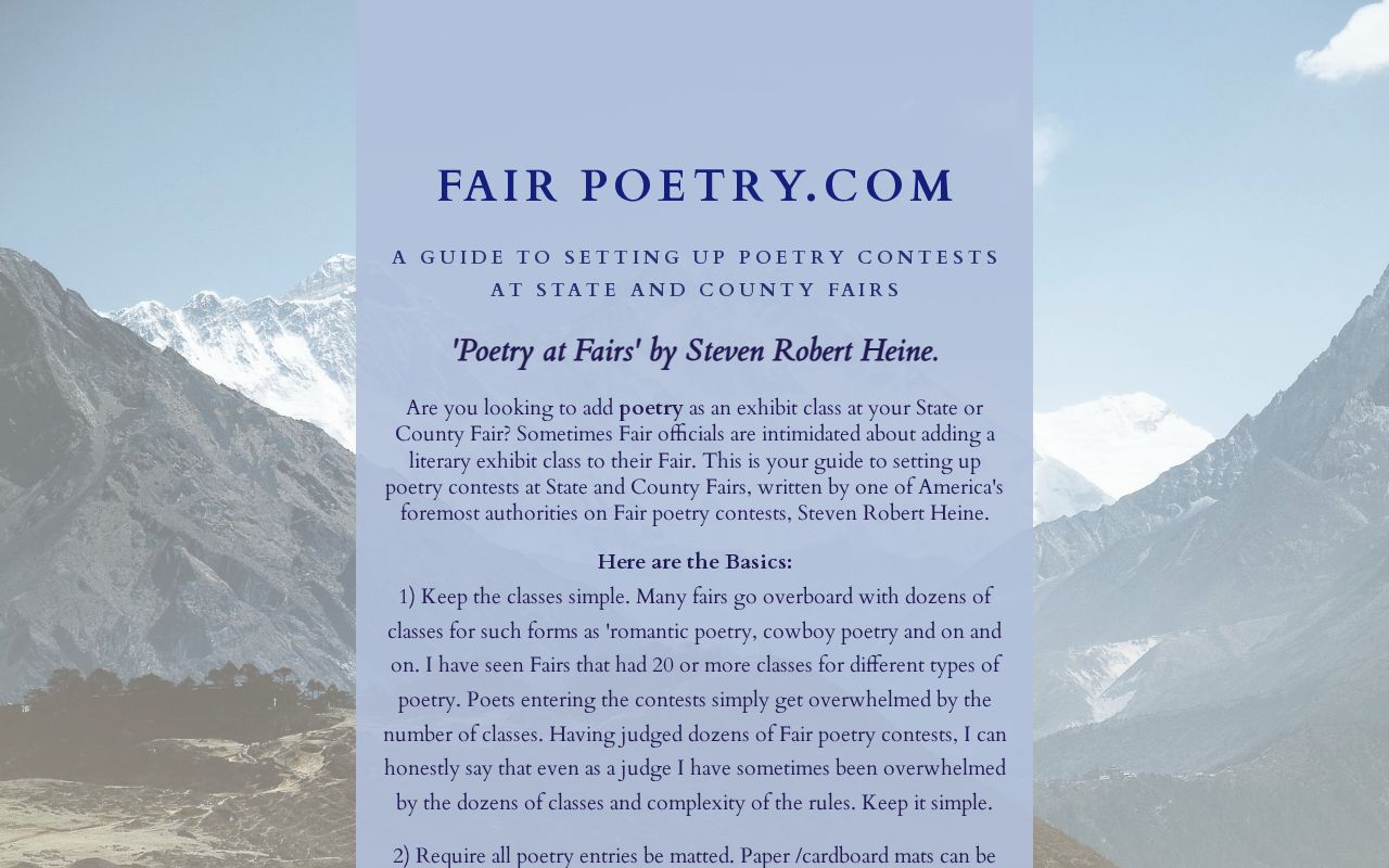 Fair Poetry dot com.